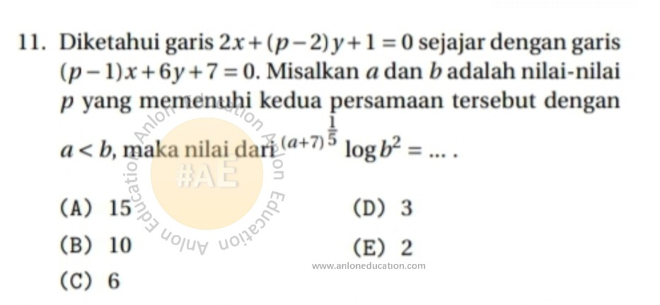 Soal dan Pembahasan Matematika Dasar Simak UI 2015 ( New Update !!! ) - ANLON.EDUCATION