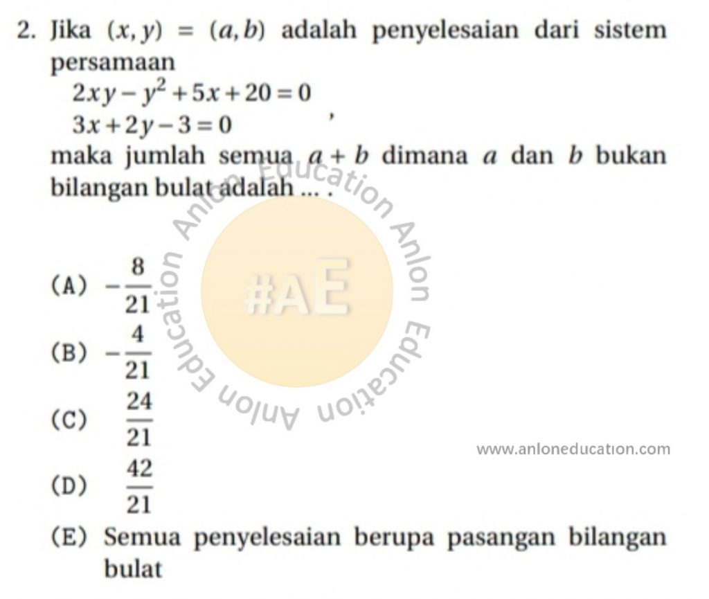 Soal dan Pembahasan Matematika Dasar Simak UI 2015 ( New Update !!! ) - ANLON.EDUCATION