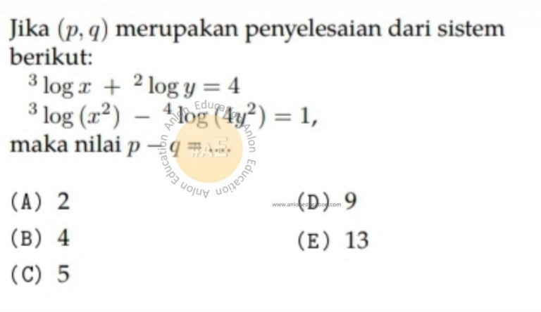 Bank Soal Logaritma Simak UI Matematika Dasar - 合 ANLON EDUCATION