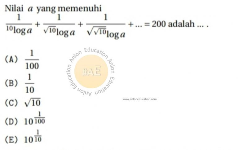 Bank Soal Logaritma Simak UI Matematika Dasar - ANLON EDUCATION