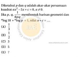Bank Soal Logaritma Simak UI Matematika IPA Saintek - ANLON EDUCATION